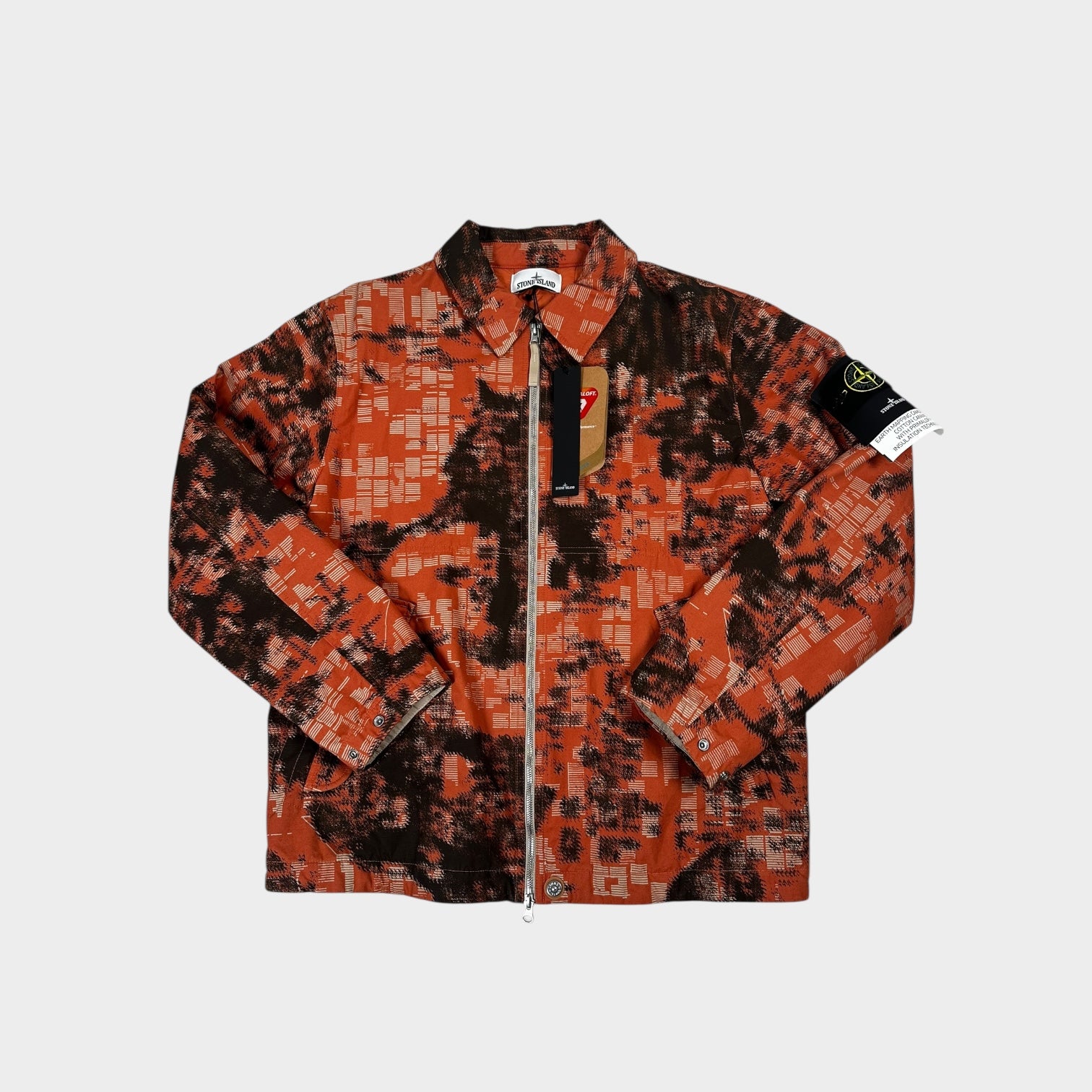Stone Island Earth Mapping Camouflage Jacket With Primaloft Insualtion ...