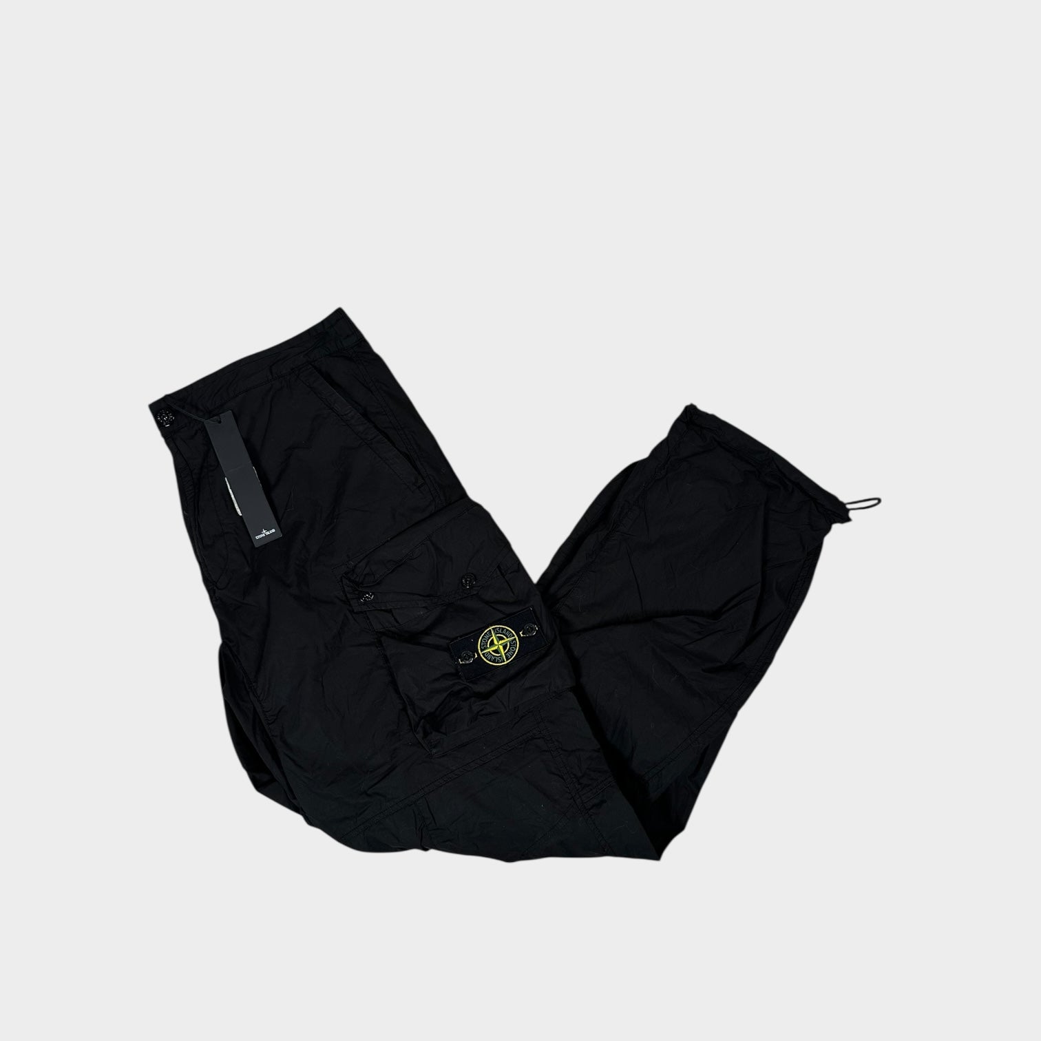 Stone Island Cotton Loose Fit Cargo Pants Black – Garmz Factory