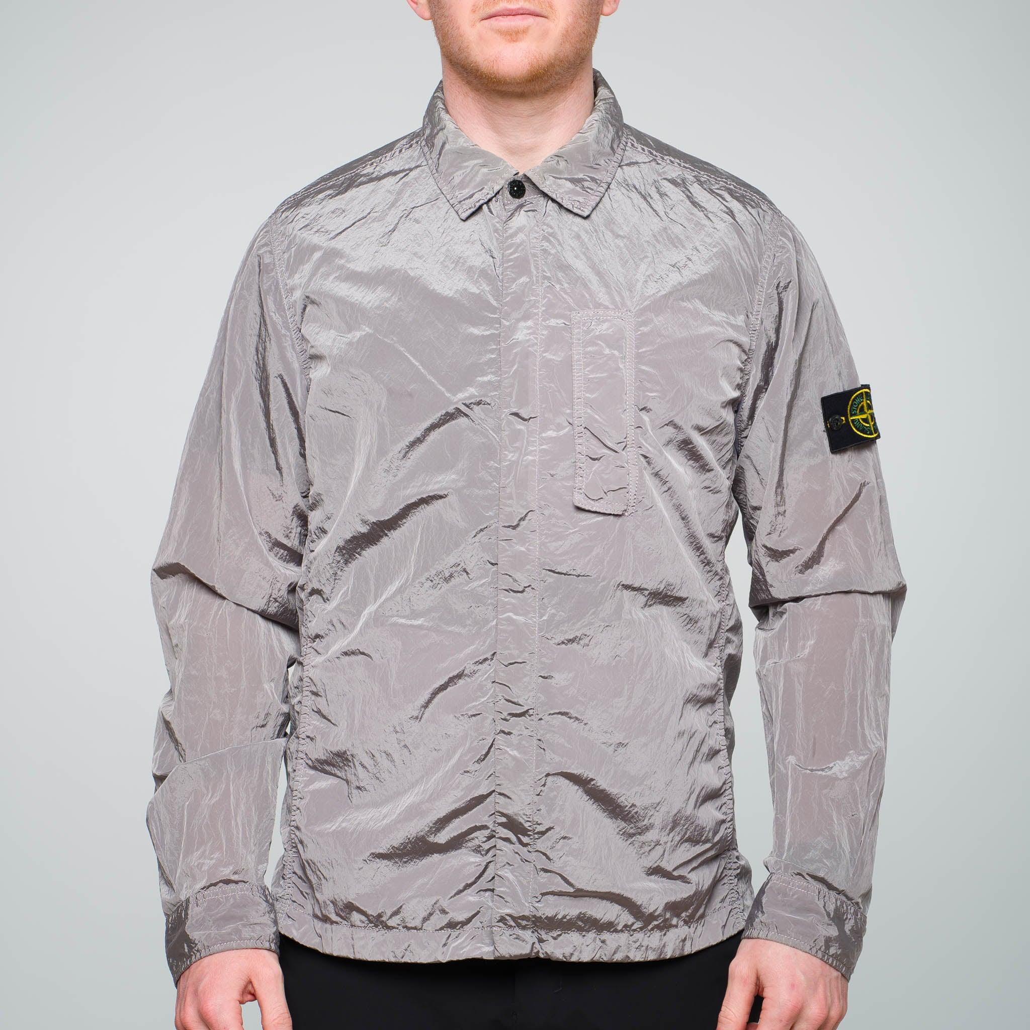 Stone Island Nylon Metal Overshirt Silver – Garmz Factory