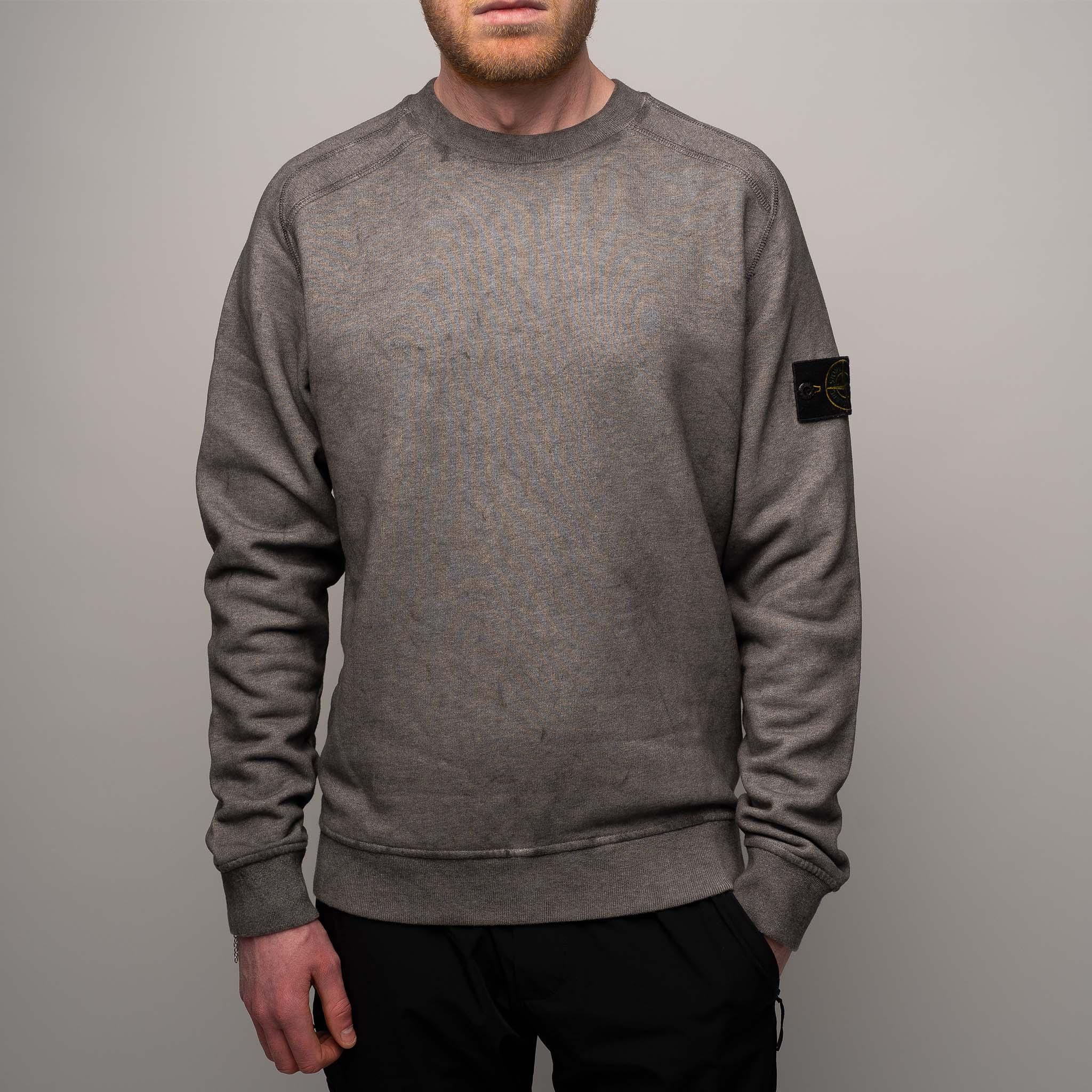 Stone Island Dust Colour Finish Sweatshirt Grey – Garmz Factory