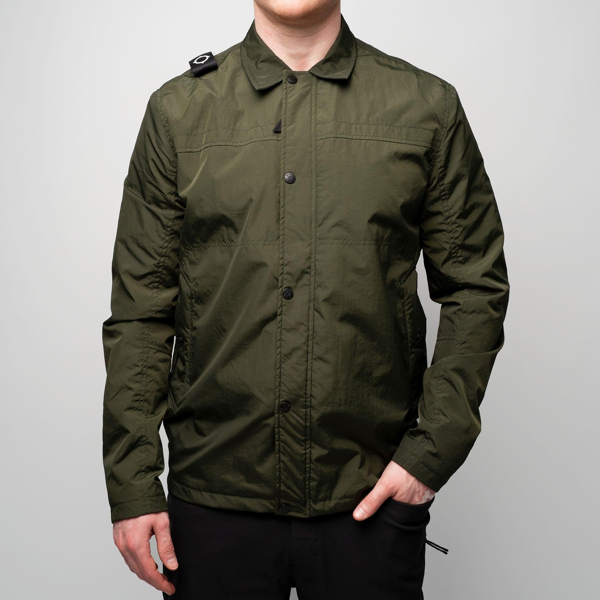 Ma Strum Taffeta Zip Overshirt Khaki – Garmz Factory