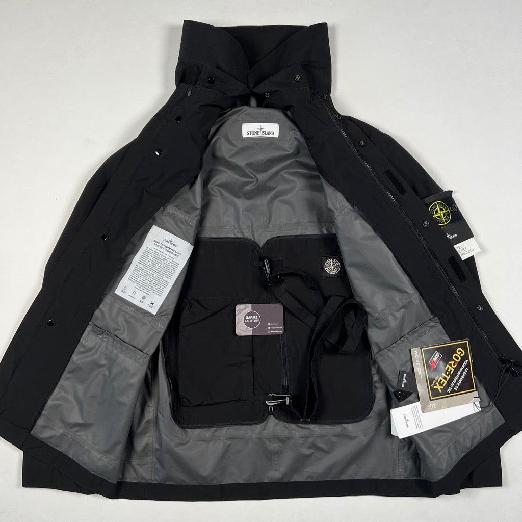 Stone Island Gore-Tex Paclite Hooded Jacket Black – Garmz Factory