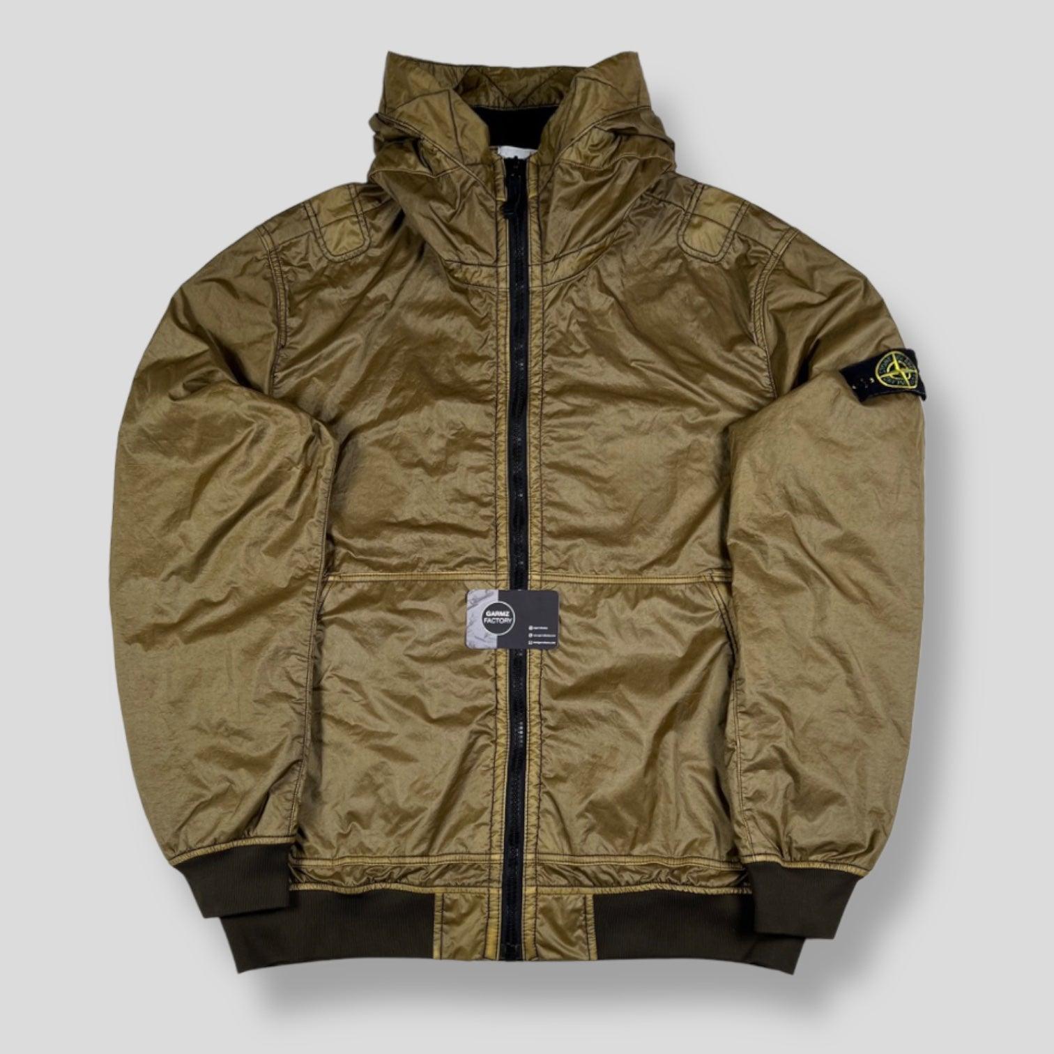 Stone Island Lamy Flock Hooded Jacket Mustard – Garmz Factory