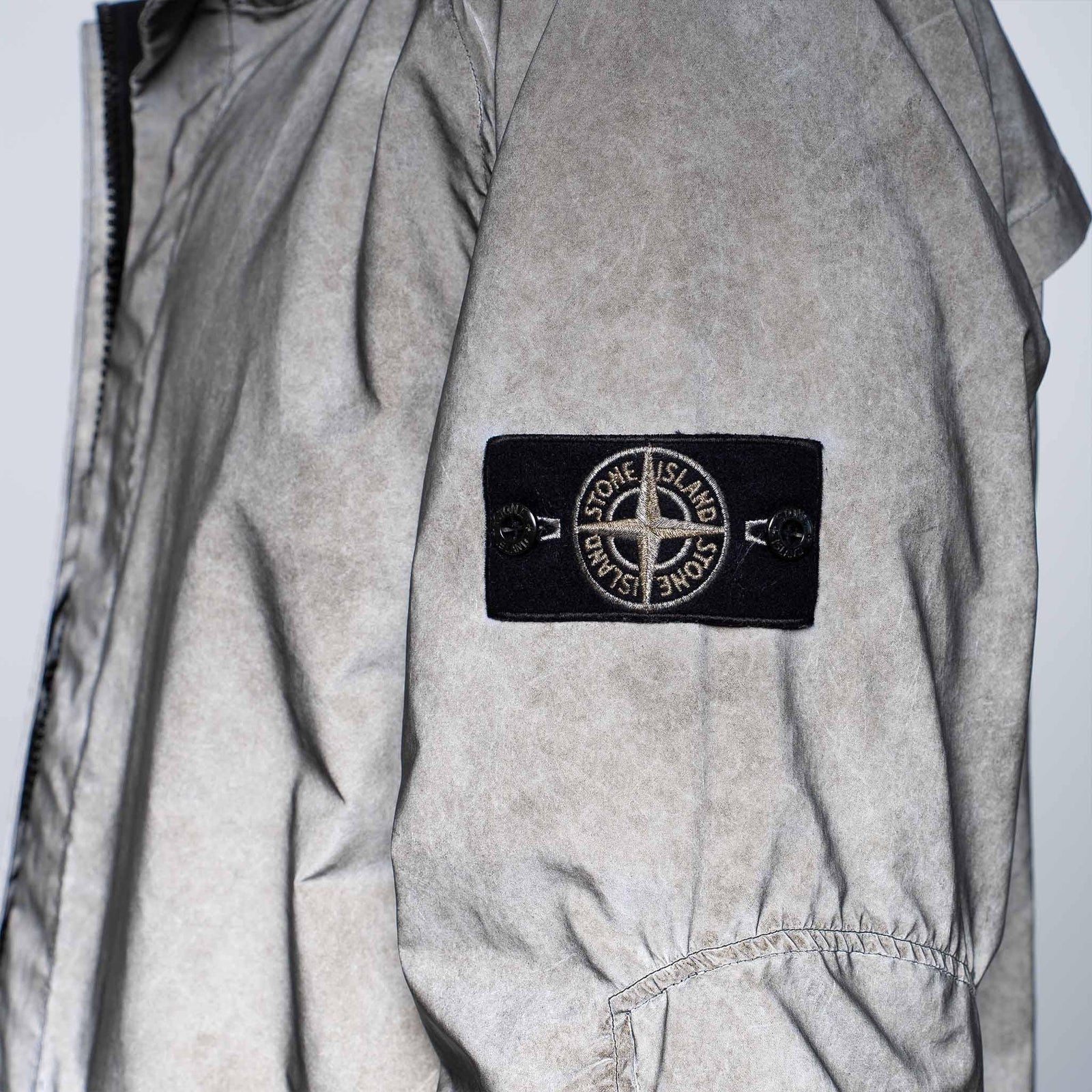 Stone Island Plated Reflective Dust Finish Jacket Grey Stone Island Plated Reflective Dust Finish Jacket Grey