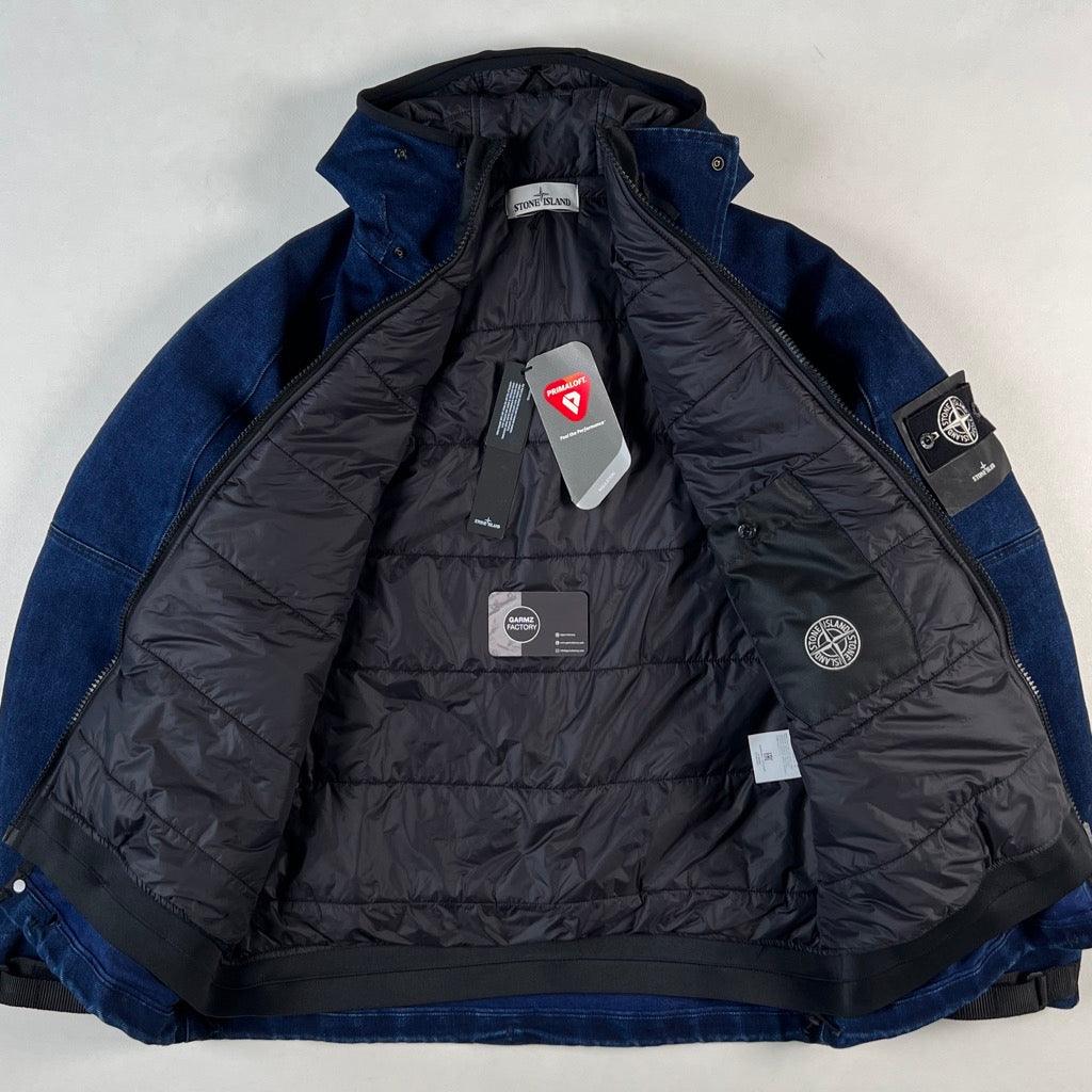 Stone Island Polypropylene Denim 2 in 1 Hooded Jacket Blue – Garmz Factory